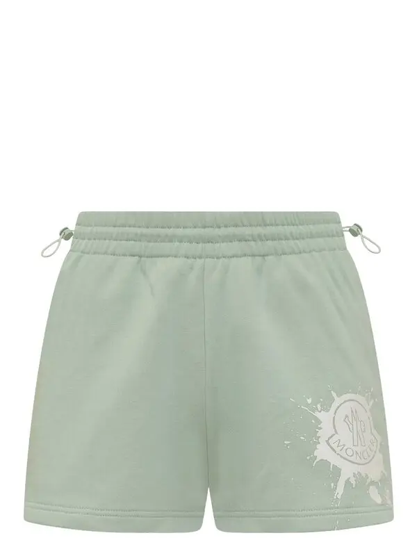 Moncler Logo Shorts - Green