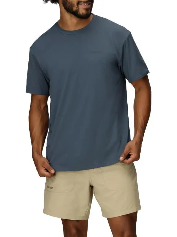 MARMOT Airexchange Solarshield Upf Crewneck T-shirt - Thunderhead