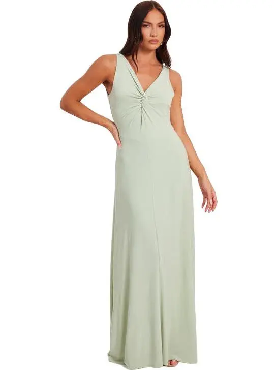 QUIZ Reversible Ity Cowl Maxi Dress - Sage