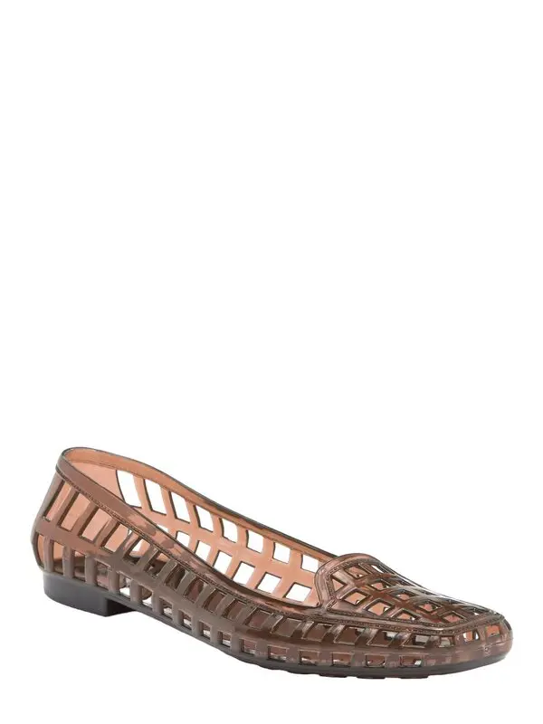 Jeffrey Campbell Sunnie Jelly Loafer Flat - Brown