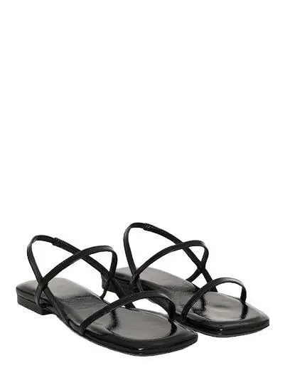 ANINE BING Hilda Flat Sandals - Black