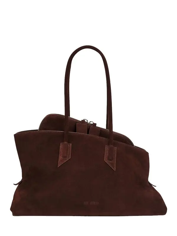 Attico La Passeggiata Top Handle Bag - Light Chocolate