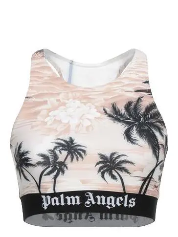 Palm Angels Top Polyester, Elastane, Polyamide - Beige