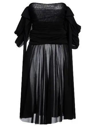 Philosophy Di Lorenzo Serafini Crepe Midi Flared Dress - Black
