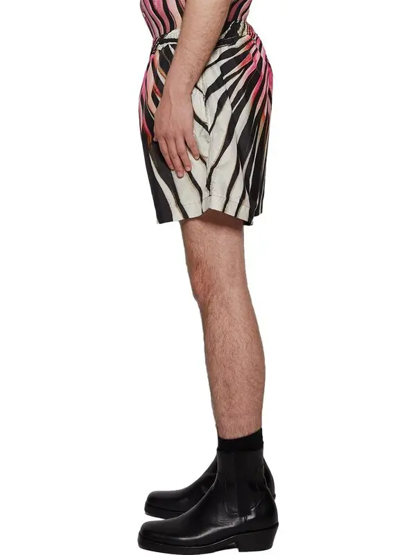 Roberto Cavalli Ray Of Sea Printed Shorts - A
