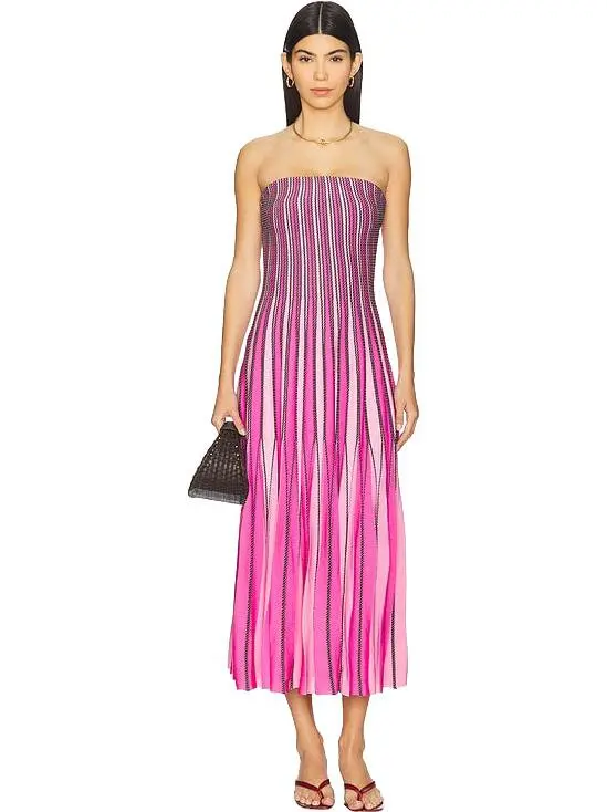 Simkhai Soleil Midi Dress - Berry Multi
