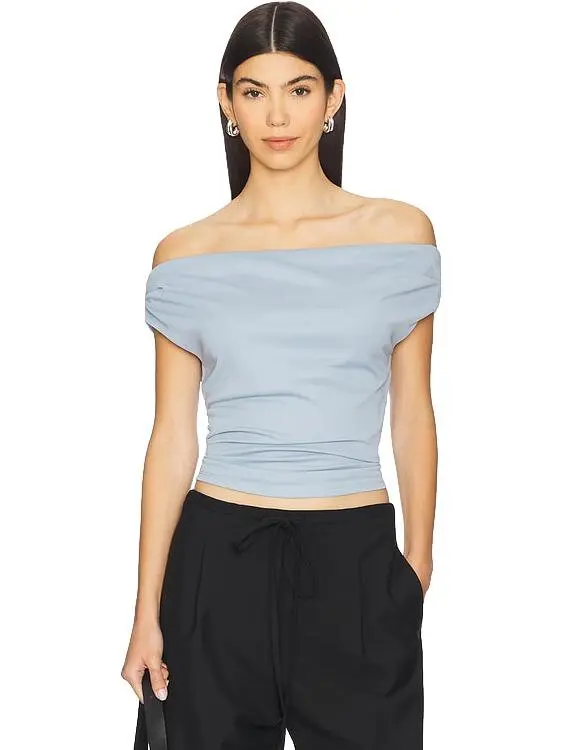 ELODIE THE LABEL Archie Top - Light Blue