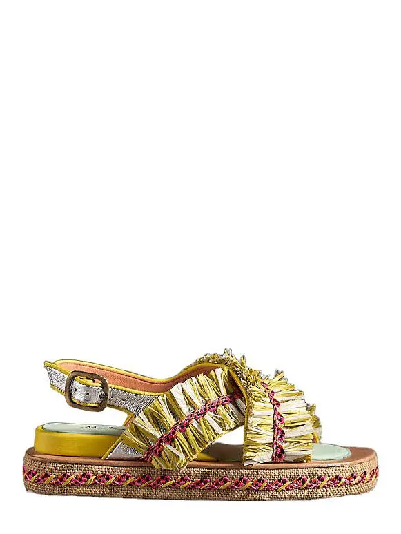 MEHER KAKALIA Ponza Liku Bloc Platform Sandals - Yellow