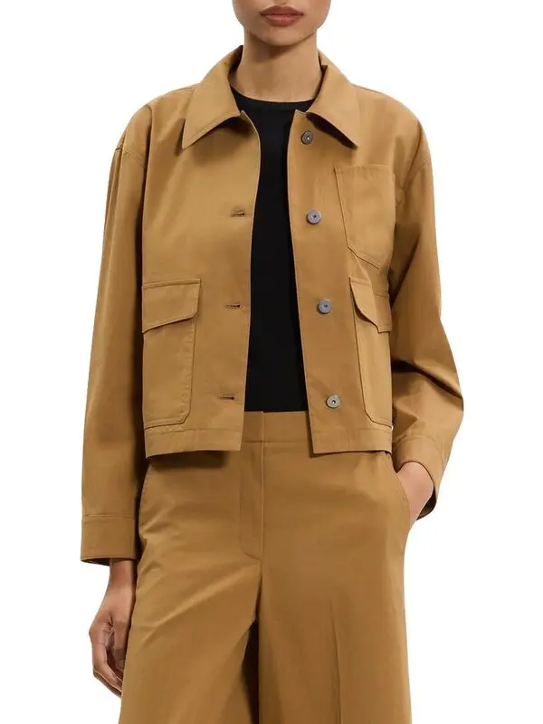 Theory Cotton Work Jacket - Bronze