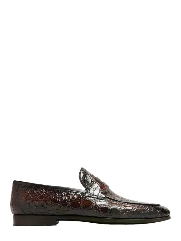 Magnanni Leather Loafers - Brown