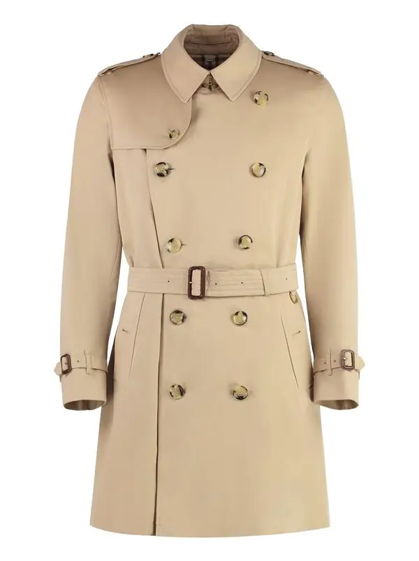 Burberry Kensington Cotton Trench Coat - Beige