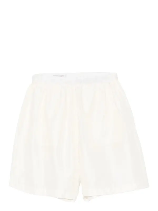 RANRA Silk Ripstop Stroller Shorts - C006 Off White