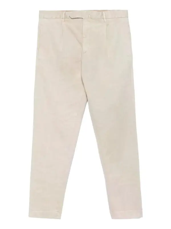 DELL'OGLIO Pleat-detail Trousers - Neutrals