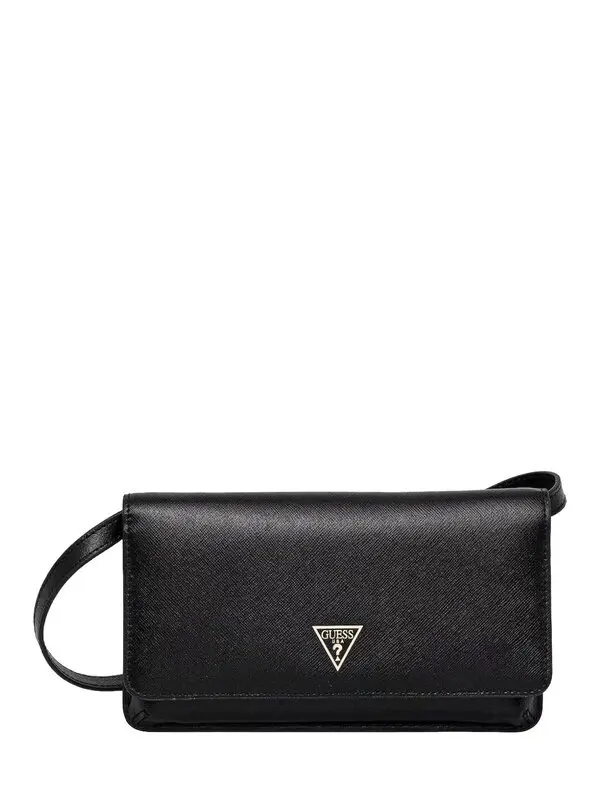 Guess Logo-plaque Clutch Bag - Black