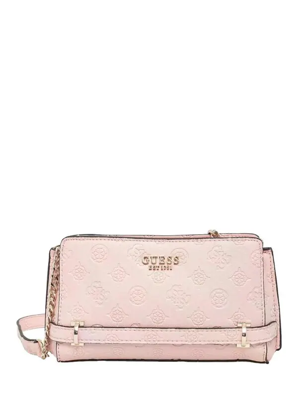 Guess Monogram Crossbody Bag - Pink