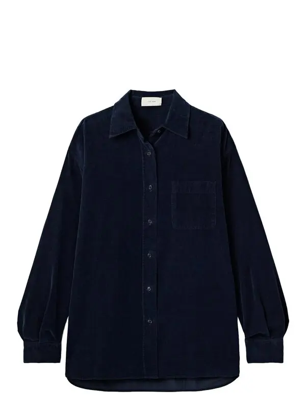 THE ROW Nesson Cotton-corduroy Shirt - Blue