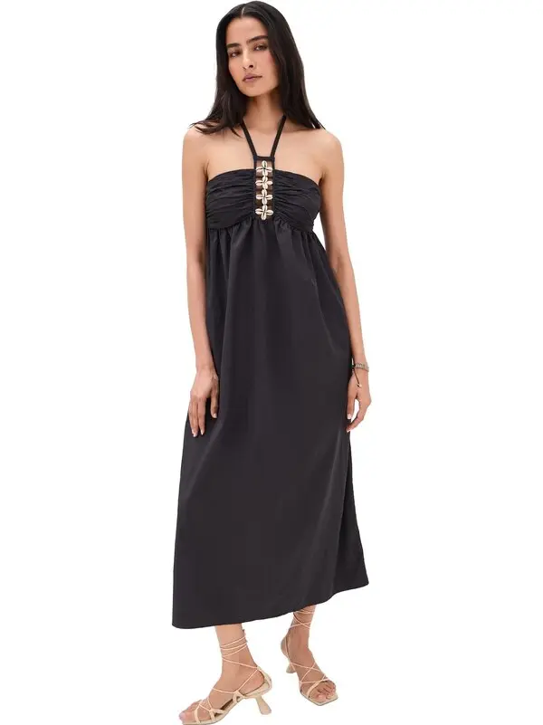 Rails Halter Midi Dress - Black