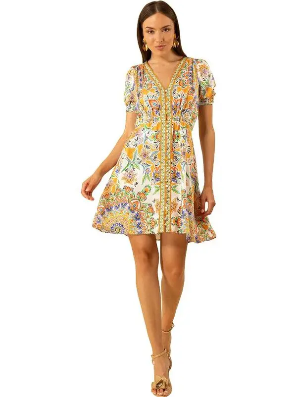 Hale Bob Ila Mini Dress - Orange