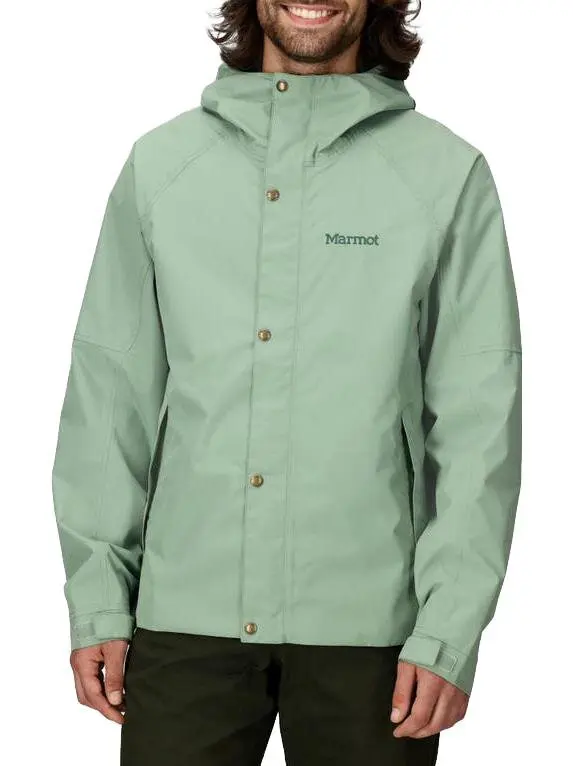 MARMOT Cascade Waterproof Hooded Jacket - Agate Green
