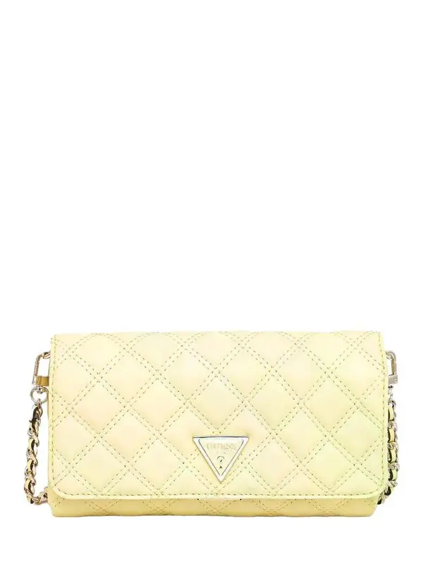 Guess Giully Quilted Clutch - Yellow