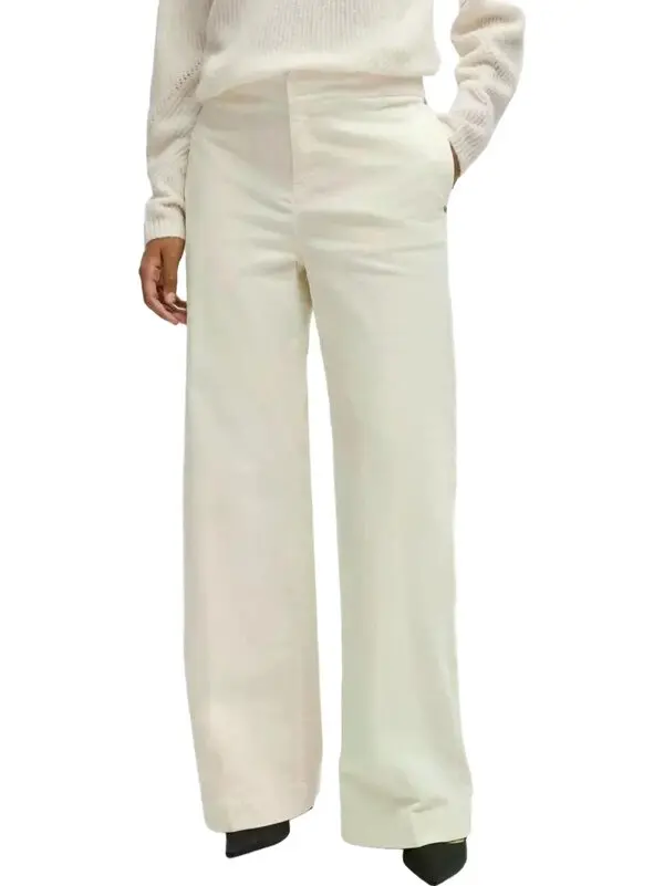Hugo Boss Inset-pocket Trousers - Neutrals
