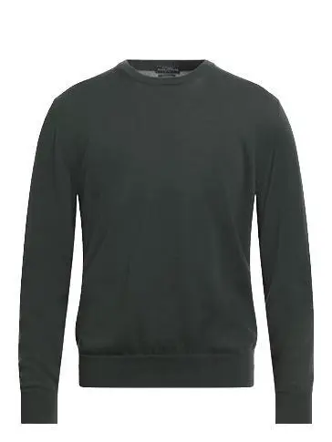 BALLANTYNE Solid Cotton Sweater - Green