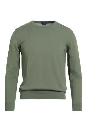 BALLANTYNE Solid Cotton Sweater - Sage Green