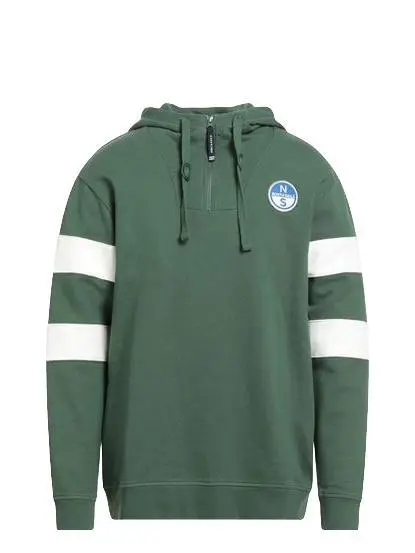 NORTH SAILS Cotton Hooded Sweatshirt - Green