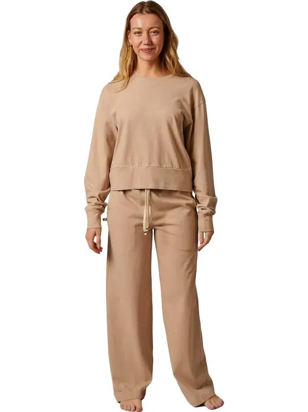 LEISURE LAB Cotton Lounge Pant - Bronzite