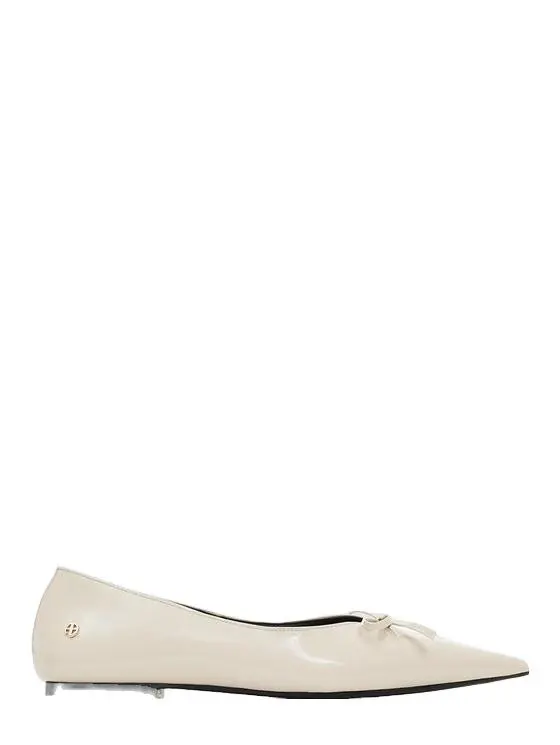 ANINE BING Hilda Patent Leather Flats - Gold