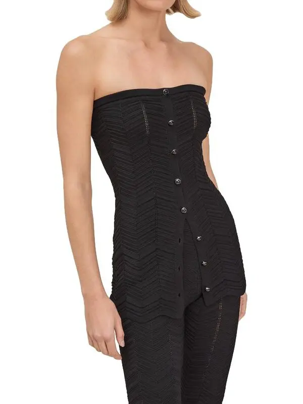 Devon Windsor Tiffany Knitted Top - Black