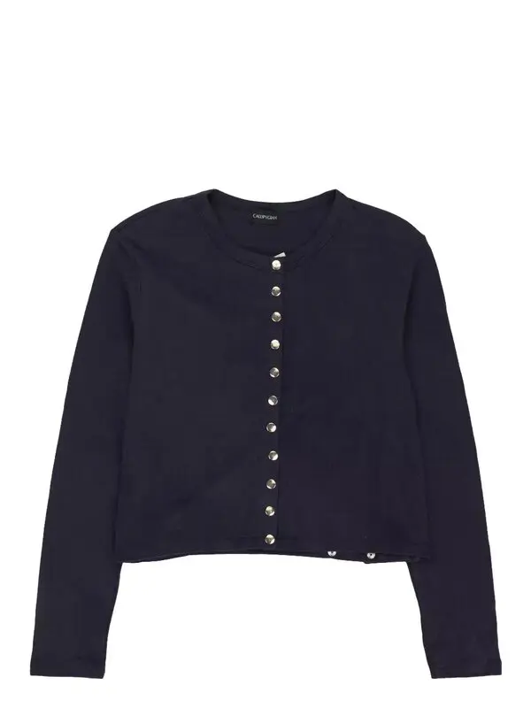 Callipygian Snap Cardigan - Blue