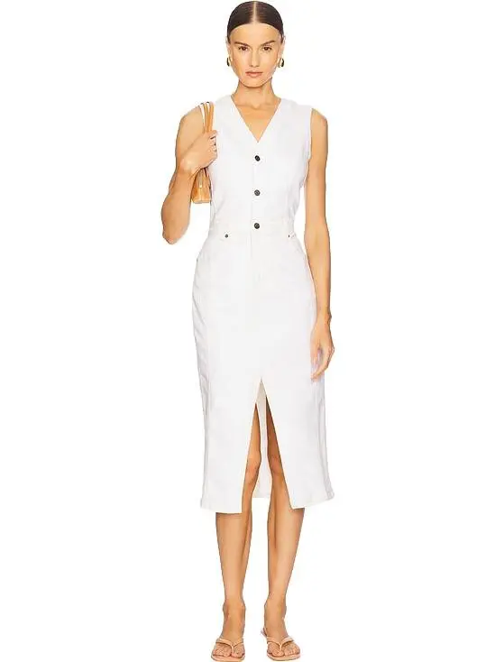 Rails Westwood Denim Midi Dress - Vintage Ecru