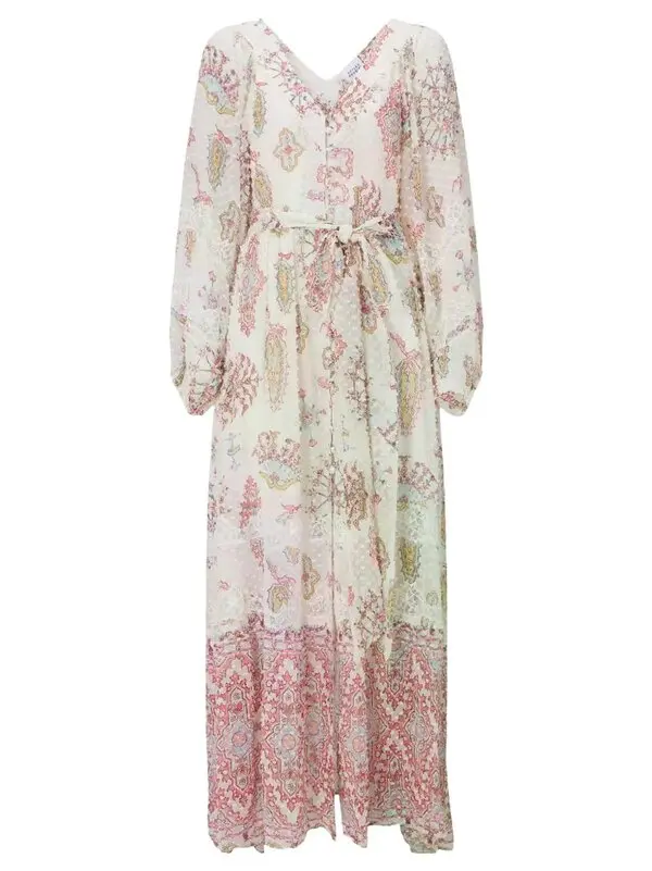 HAYLEY MENZIES Dylan Floral-print Maxi Dress - White