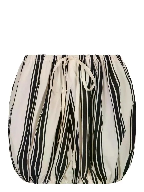 Philosophy Di Lorenzo Serafini Striped Mini Skirt - White