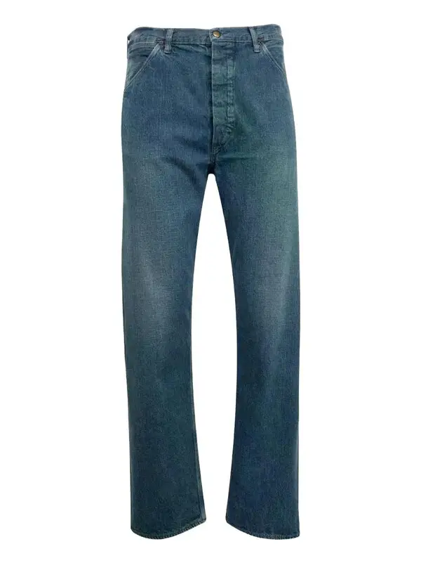 ORSLOW Strap-detail Jeans - Blue