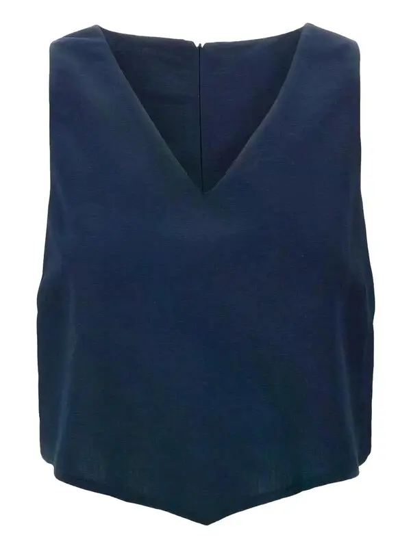 KAOS V-neck Sleeveless Top - Blue