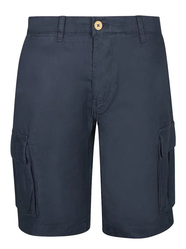PENINSULA SWIMWEAR Bermuda Linen Shorts - Blue