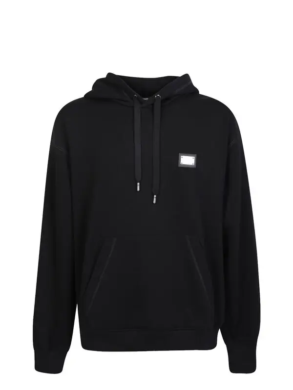 Dolce & Gabbana Cotton Hoodie - Black