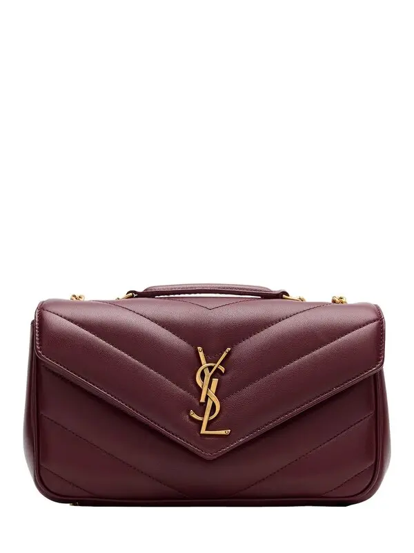 Saint Laurent Loulou Small Shoulder Bag - Hot Wine