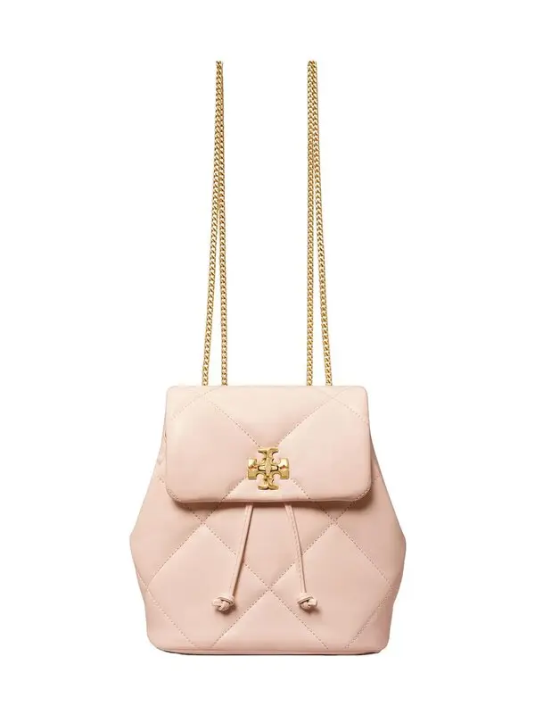Tory Burch Kira Diamond Quilted Mini Backpack - Soft Pink