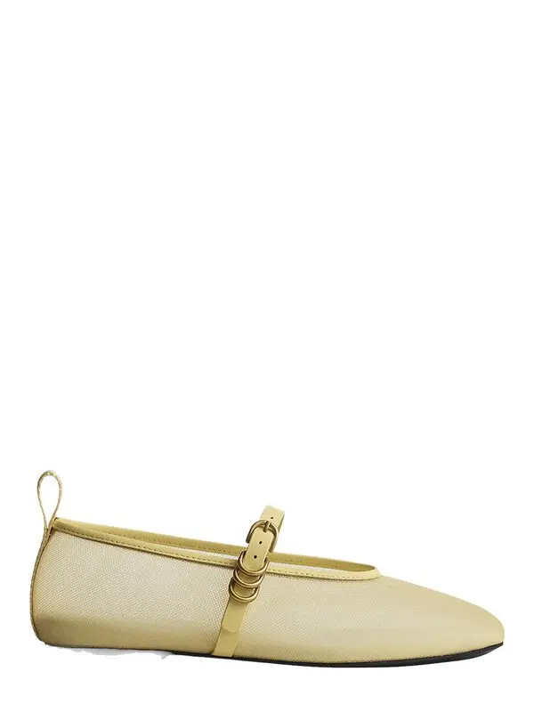 Rag & Bone Spire Mesh Mary Jane Ballerina Flats - Honey