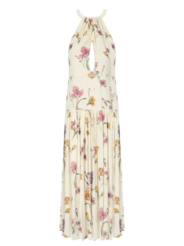 TWINSET Floral Print Long Dress - Multicolor