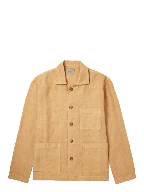 FEDERICO CURRADI Oversized Linen Overshirt - Neutrals