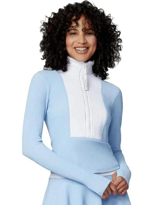 WATSKIN Mia Ribbed Pullover - Light Blue
