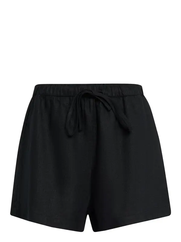 Rails Jenner Linen Relaxed Shorts - Black