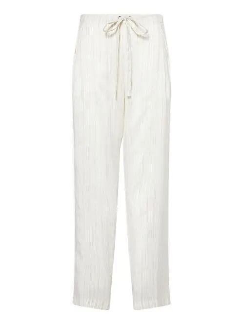 Khaite Trenton Striped Silk Trousers - Multicolor Stripe