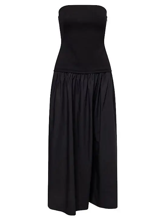 Rag & Bone Irina Bandeau Woven Midi Dress - Black