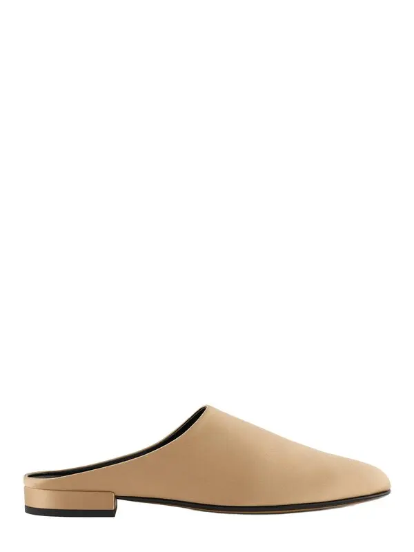 Giorgio Armani X 10 Corso Como Satin Mules - Camel