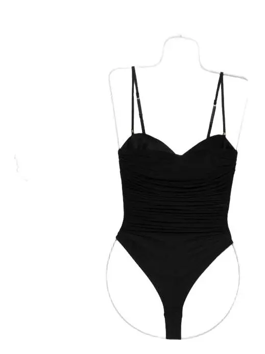 Elisabetta Franchi Bodysuit With Ruffles - Black